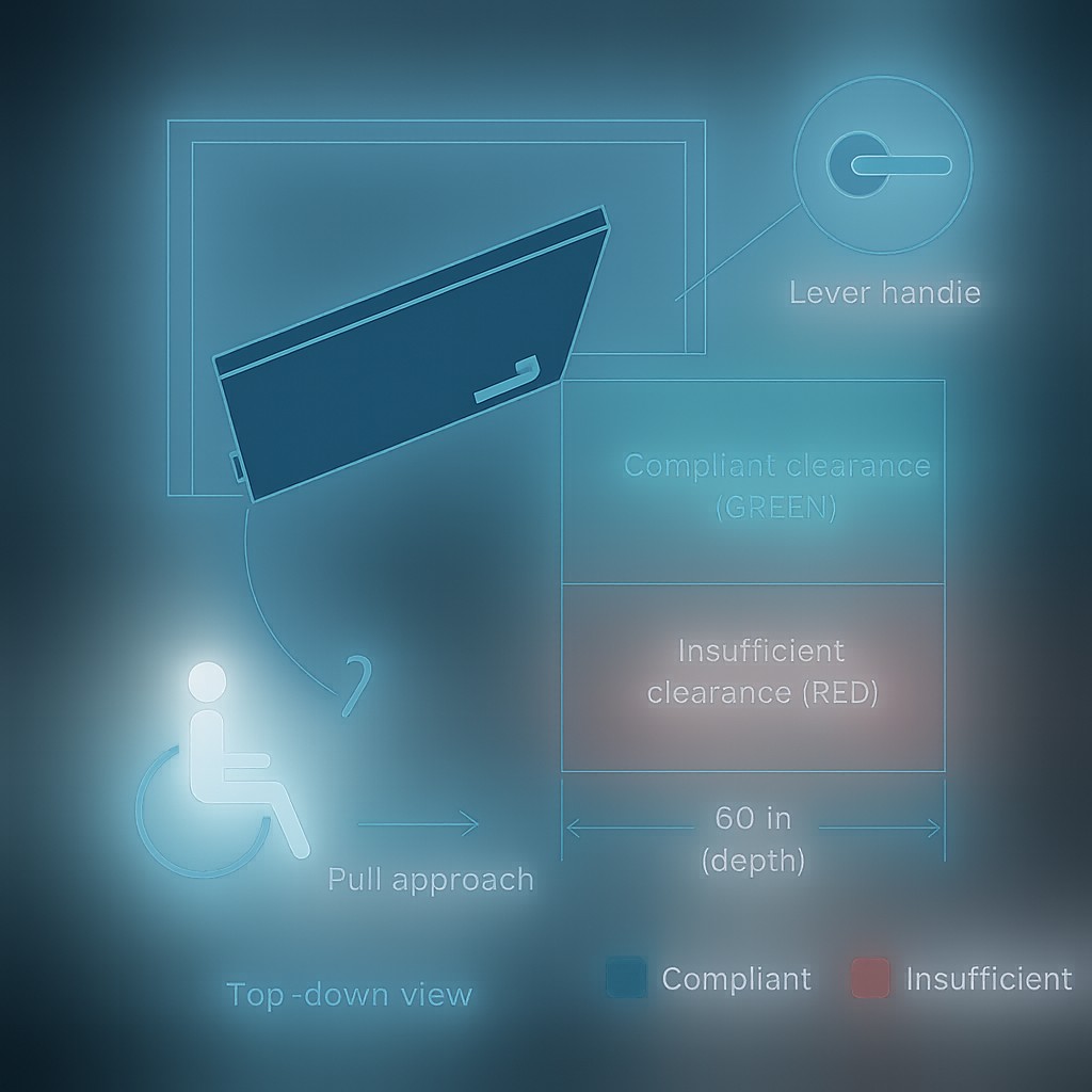 Free ADA Door Clearance Calculator: Maneuvering Space & Hardware ...
