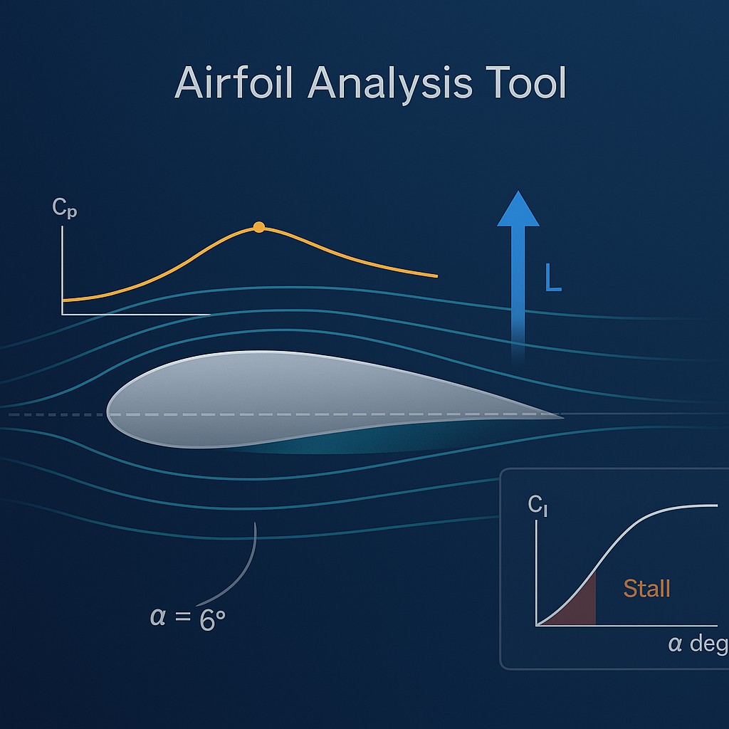 Free Airfoil Analysis Tool (Hess-Smith Panel Method) | Simulations4All