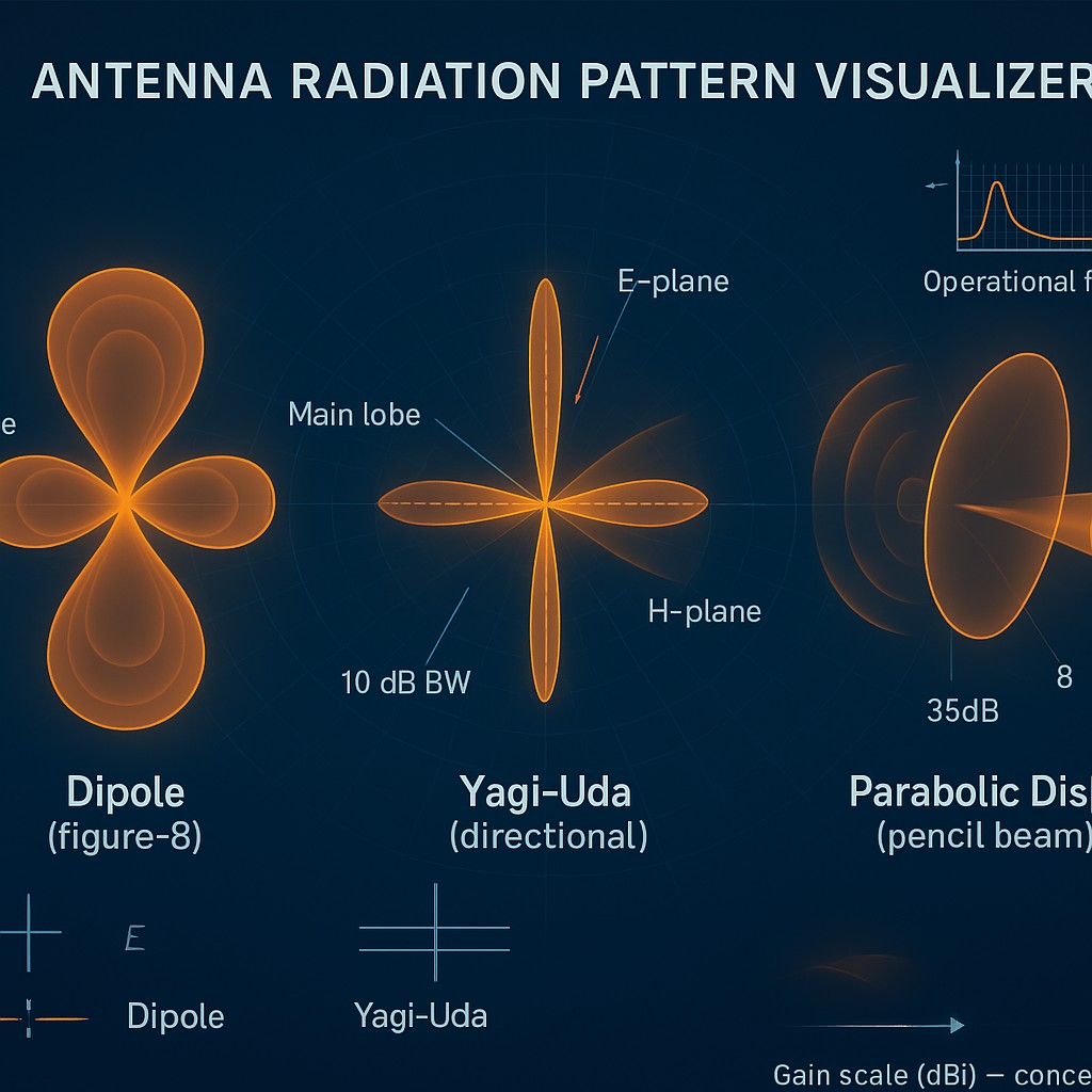Free Antenna Radiation Pattern Visualizer | Simulations4All