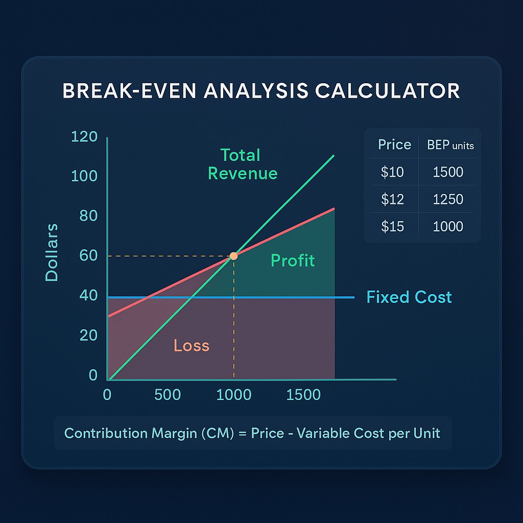 Free Break-Even Analysis Calculator: Free Interactive Cost-Volume ...