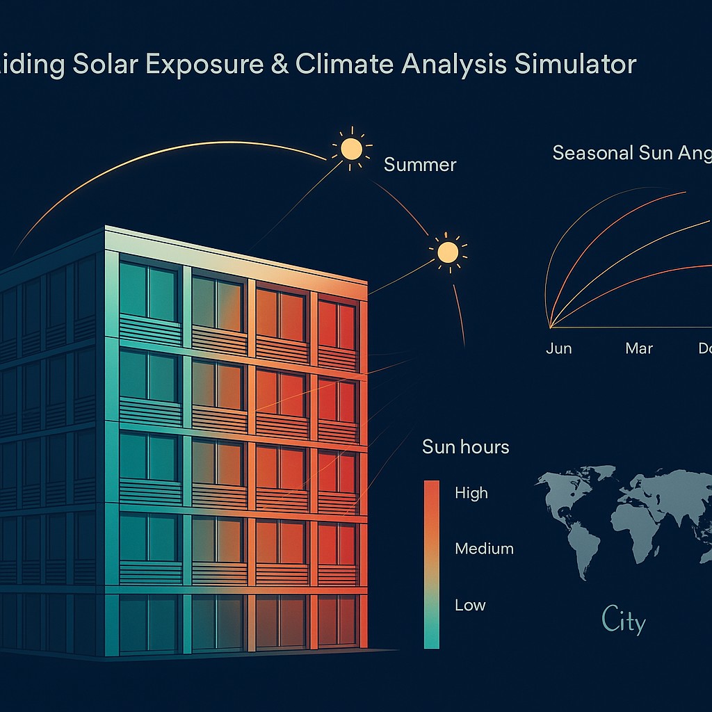 Free Building Solar Exposure & Climate Analysis Simulator | Simulations4All