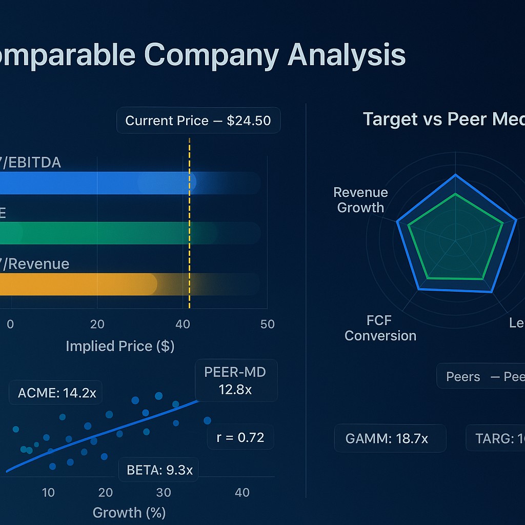 Free Comparable Company Analysis Tool | Simulations4All