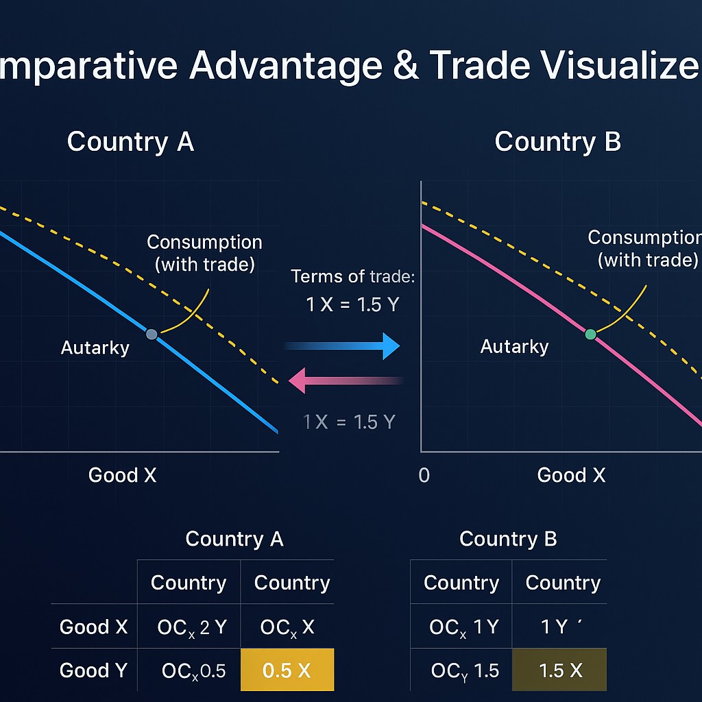 Free Comparative Advantage & Trade Visualizer | Simulations4All
