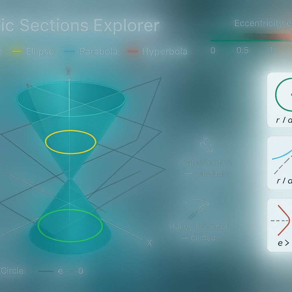 Free Conic Sections Calculator: Interactive Circle, Ellipse, Parabola ...