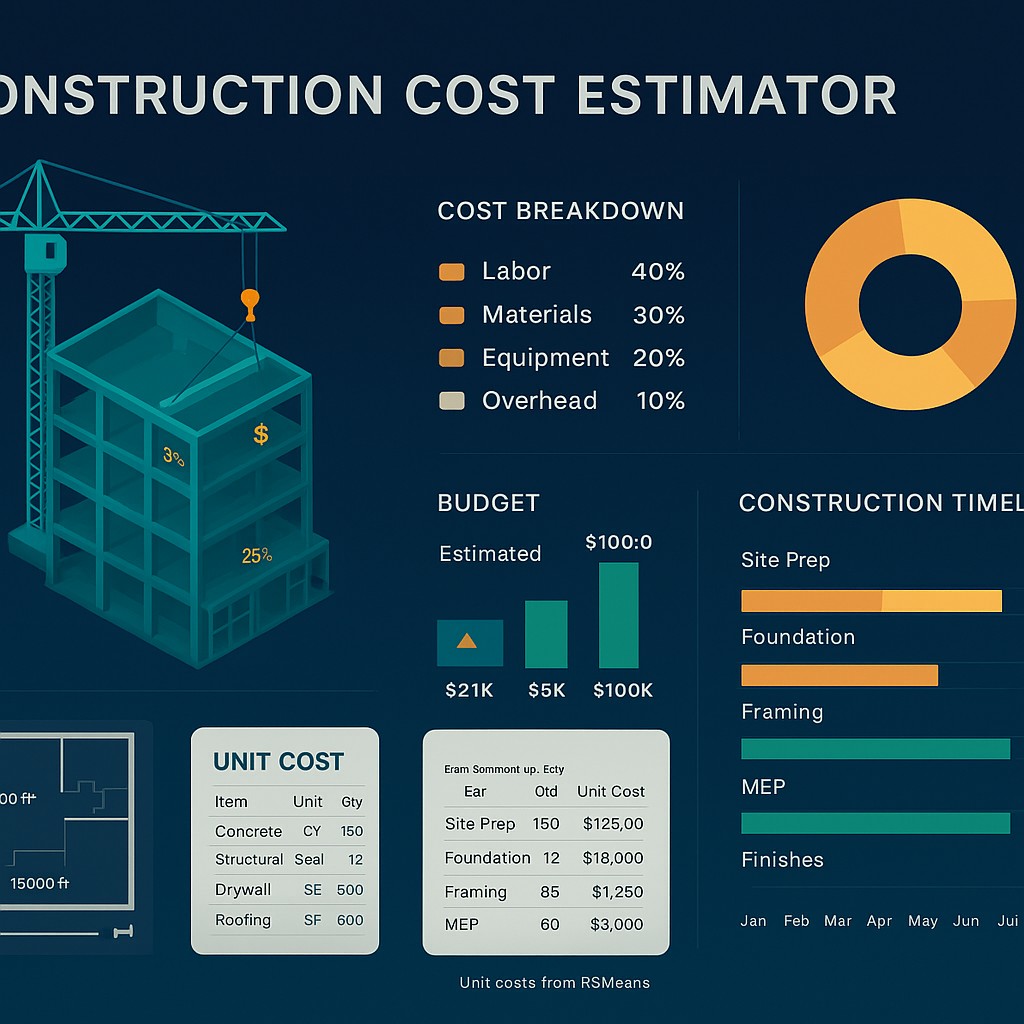 Free Construction Cost Estimator: Real-Time Project Cost Breakdown ...