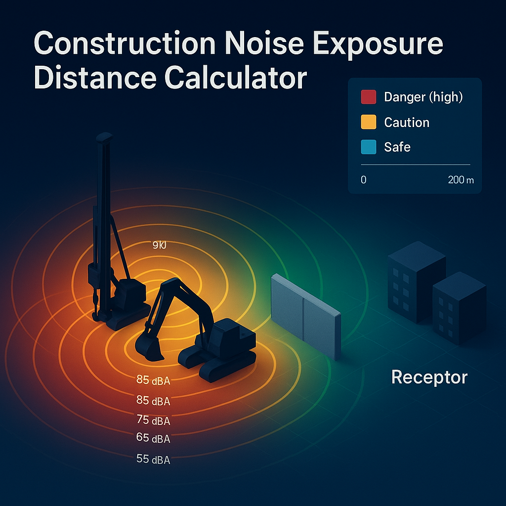 Free Construction Noise Exposure Distance Calculator | Simulations4All