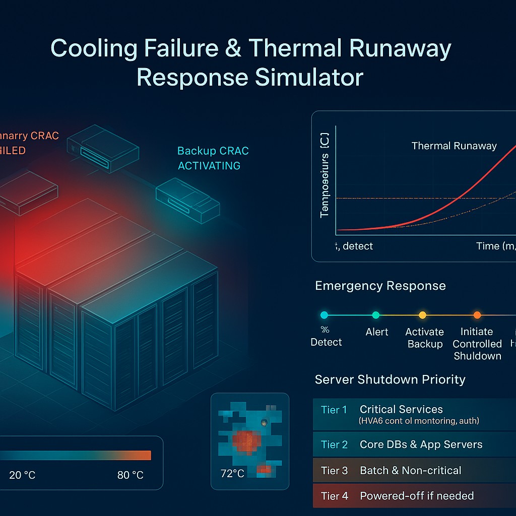 Free Cooling Failure / Thermal Runaway Response Simulator | Simulations4All
