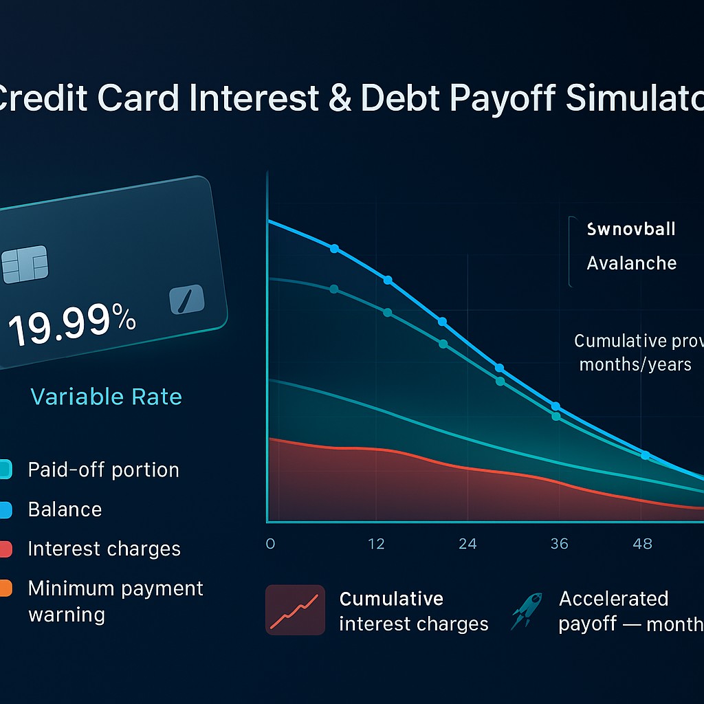 Free Credit Card Interest and Debt Payoff Simulator | Simulations4All
