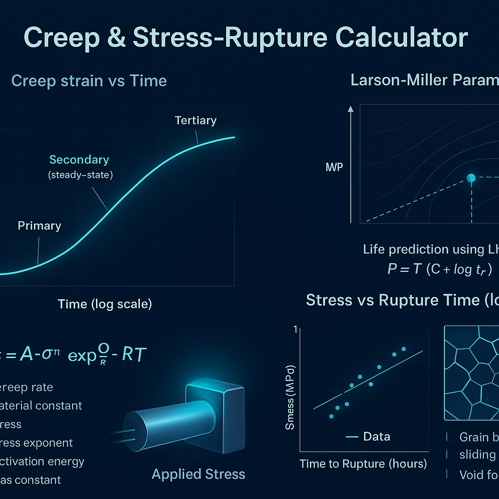 Free Creep & Stress Rupture Calculator | Simulations4All