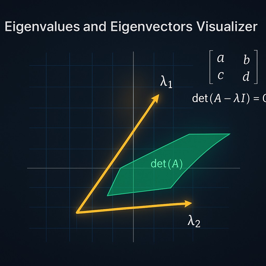 Free Eigenvalues & Eigenvectors Visualizer | Simulations4All