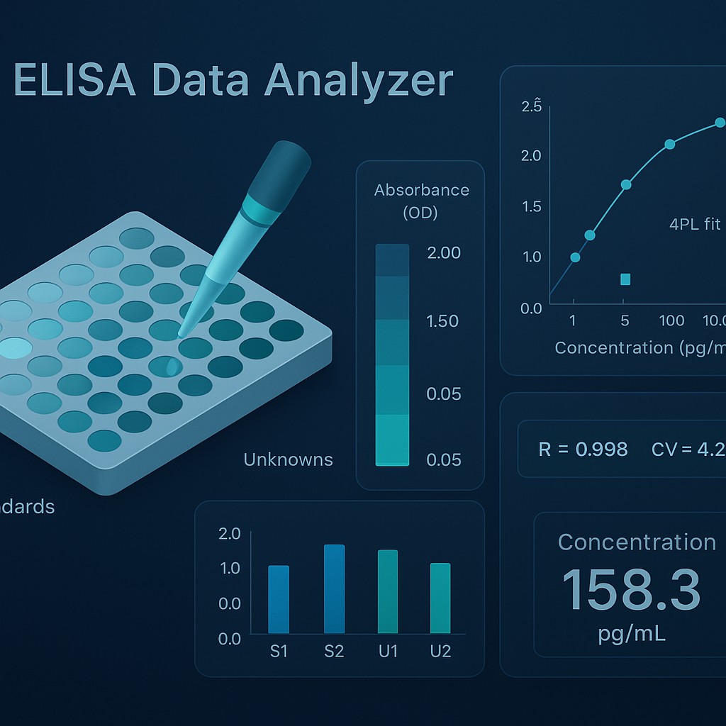 Free ELISA Data Analyzer | Simulations4All