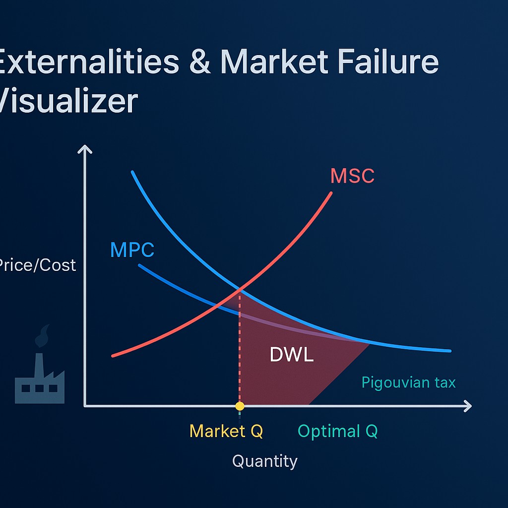 Free Externalities & Market Failure Visualizer | Simulations4All