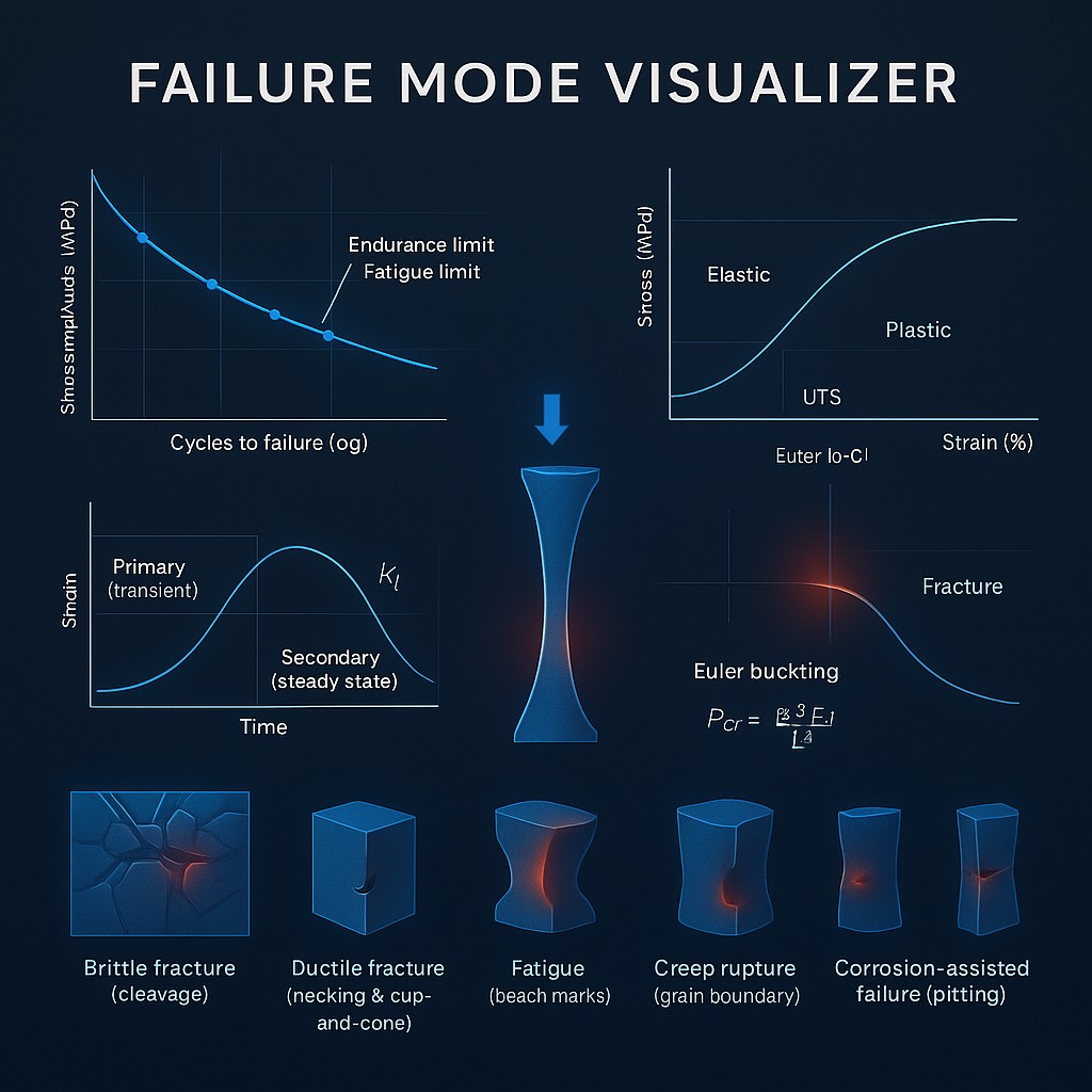 Free Failure Mode Visualizer (Fatigue, Creep, Buckling) | Simulations4All