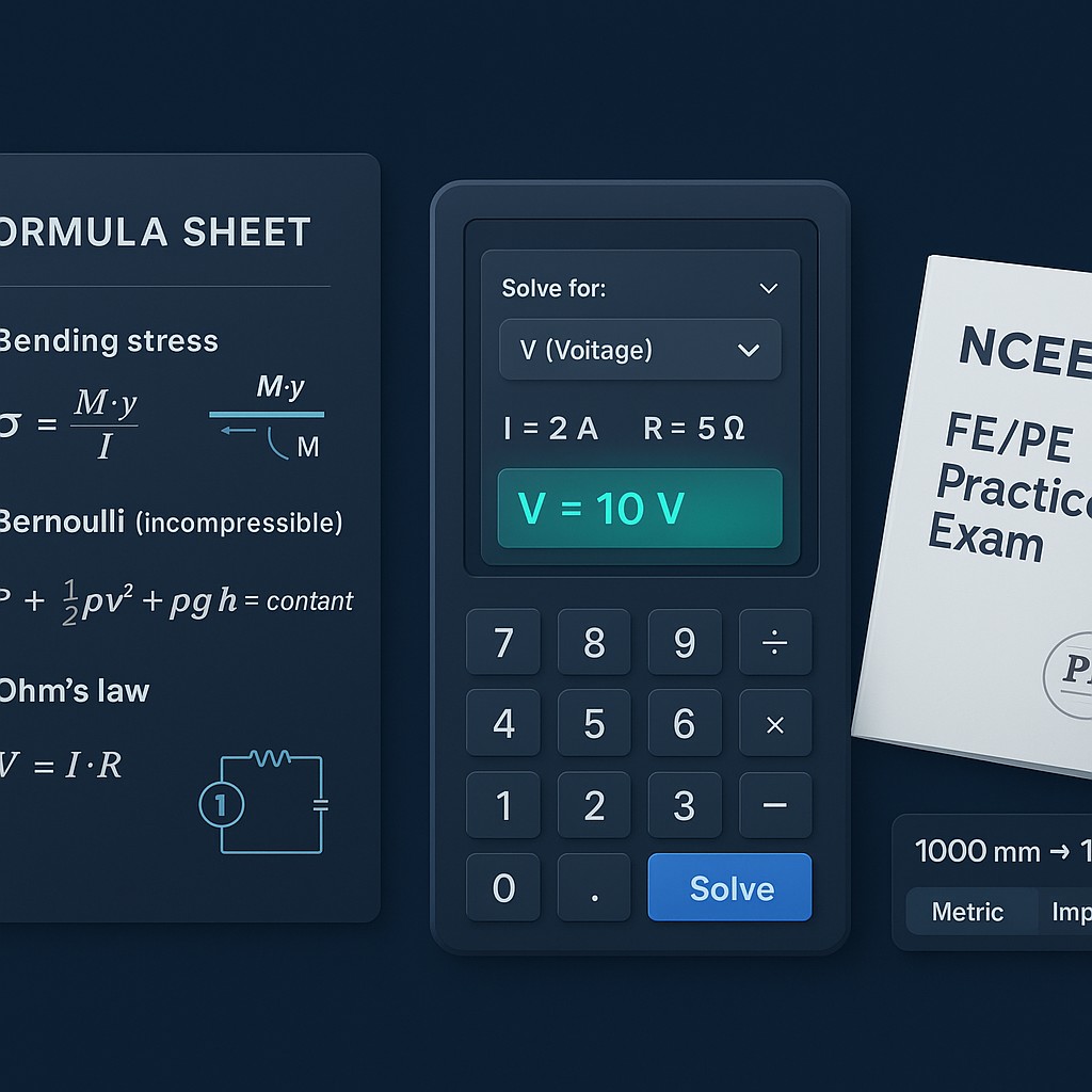 Free Engineering Exam Formula Solver: FE/PE (US) & P.Eng (Canada ...