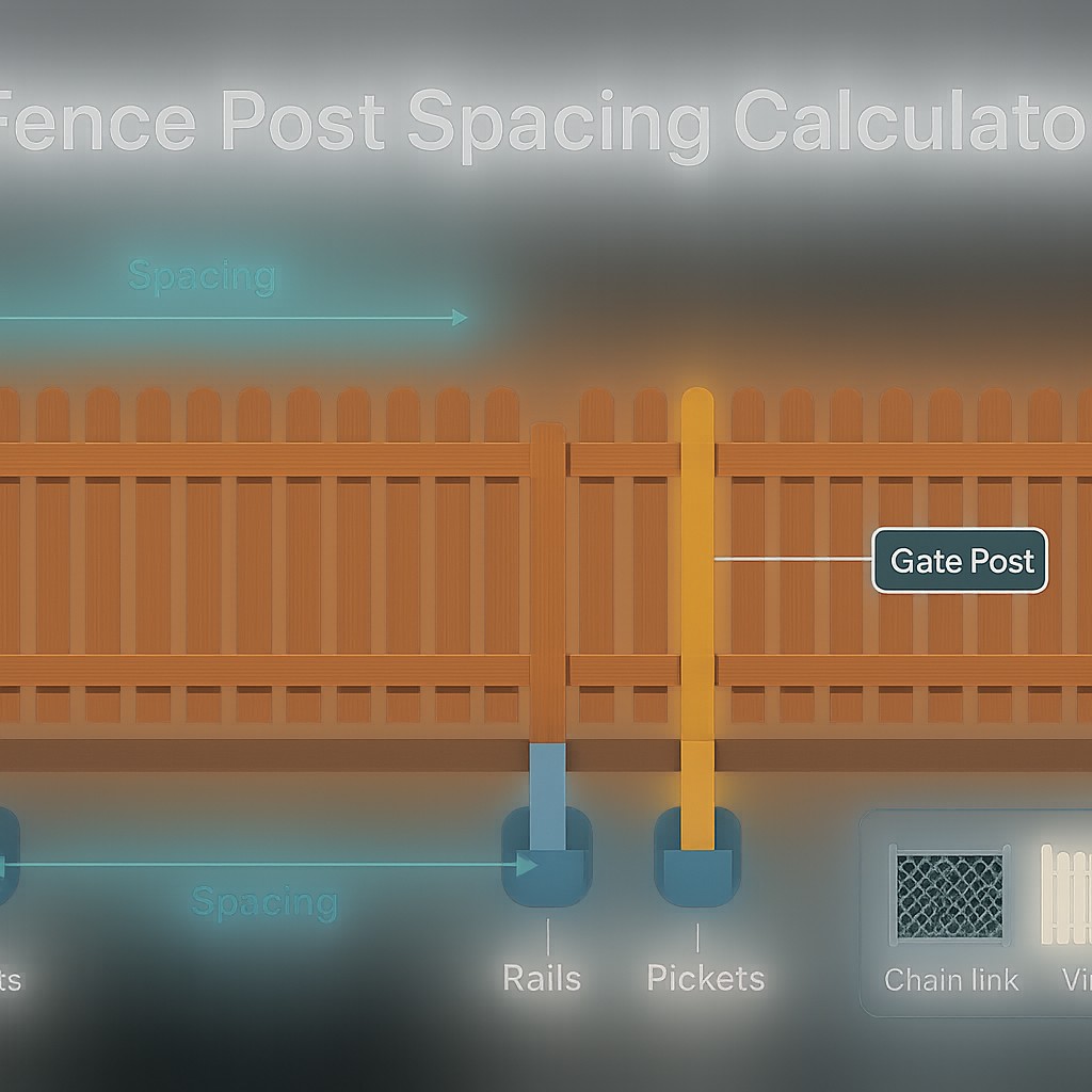 Free Fence Post Spacing Calculator | Simulations4All