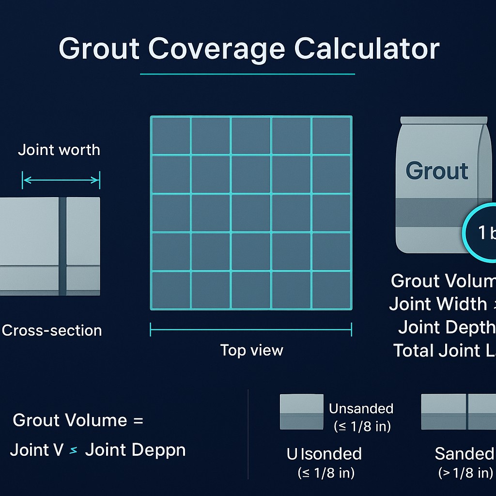 Free Grout Coverage Calculator | Simulations4All