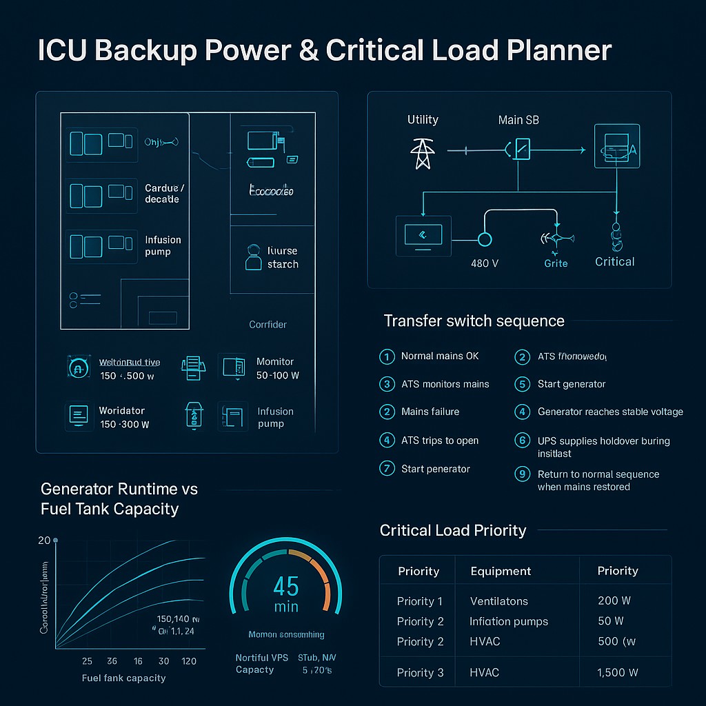 Free ICU Backup Power / Critical Load Planner | Simulations4All