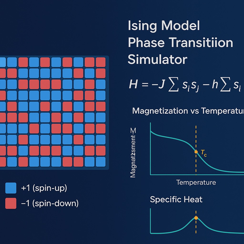 Free Ising Model Phase Transition Simulator | Simulations4All