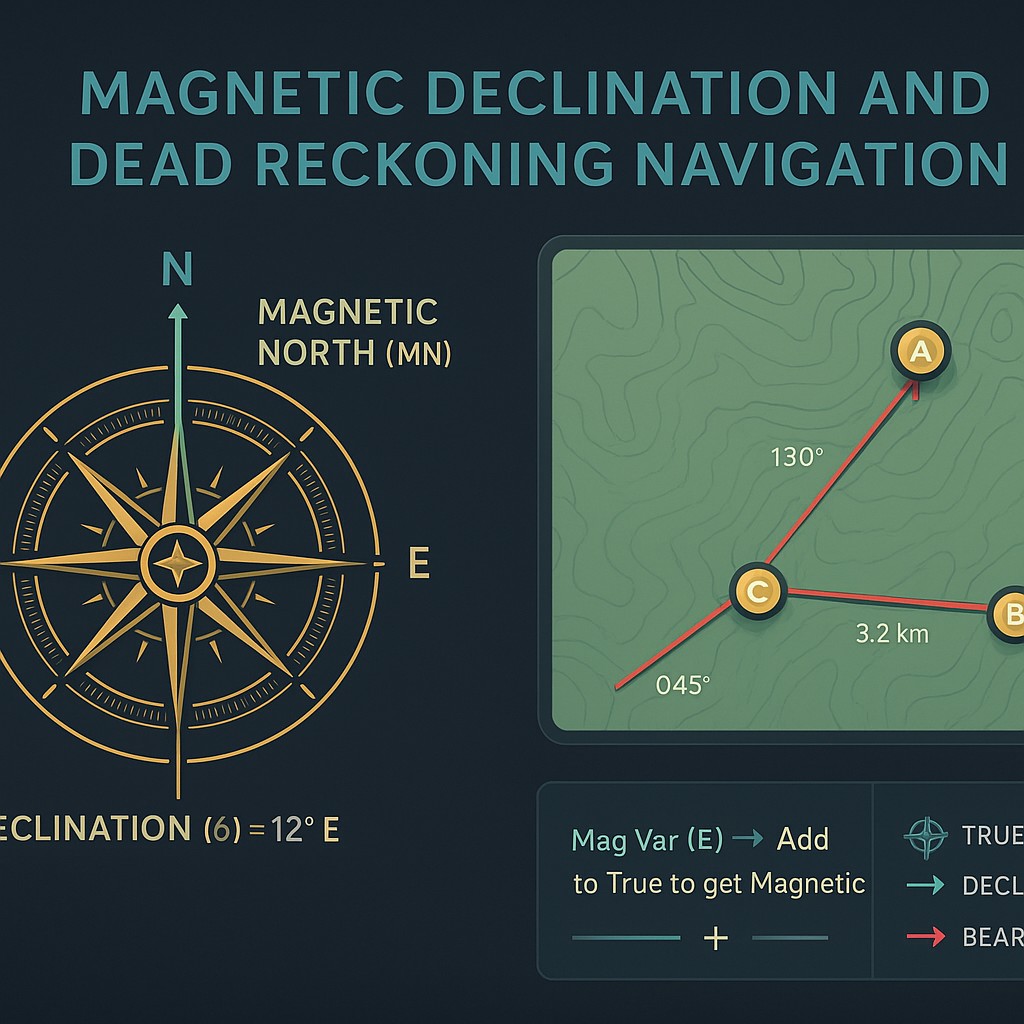 Magnetic Declination & Dead Reckoning Navigator | Simulations4All