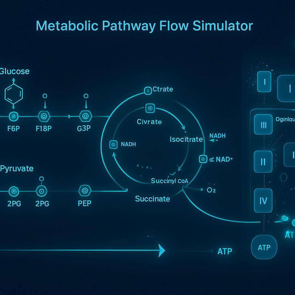 Free Metabolic Pathway Flow Simulator | Simulations4All