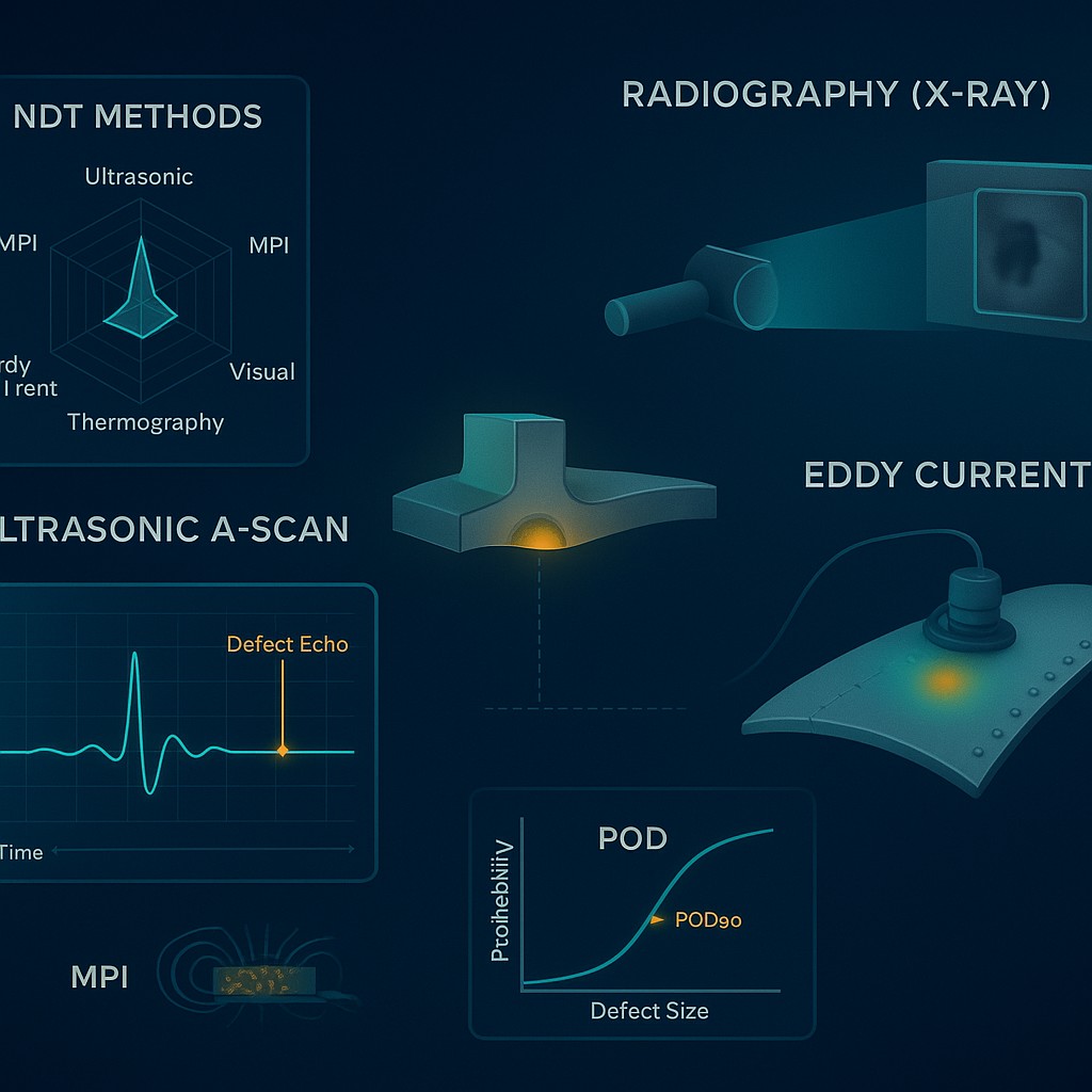 Free NDT Methods Simulator — Compare UT, PAUT, TOFD, RT, MT, PT, ET, VT ...