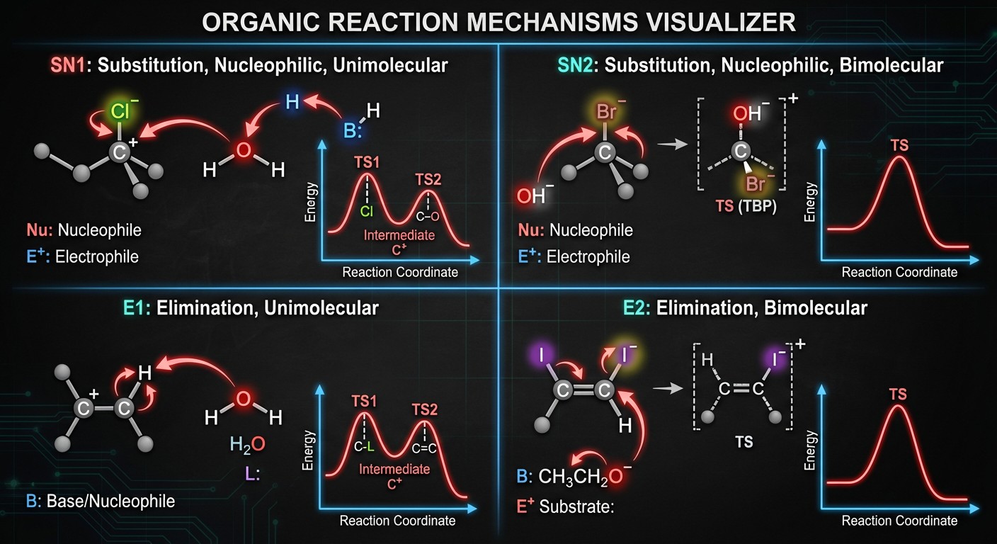 Organic Reaction Mechanisms Visualizer | Simulations4All