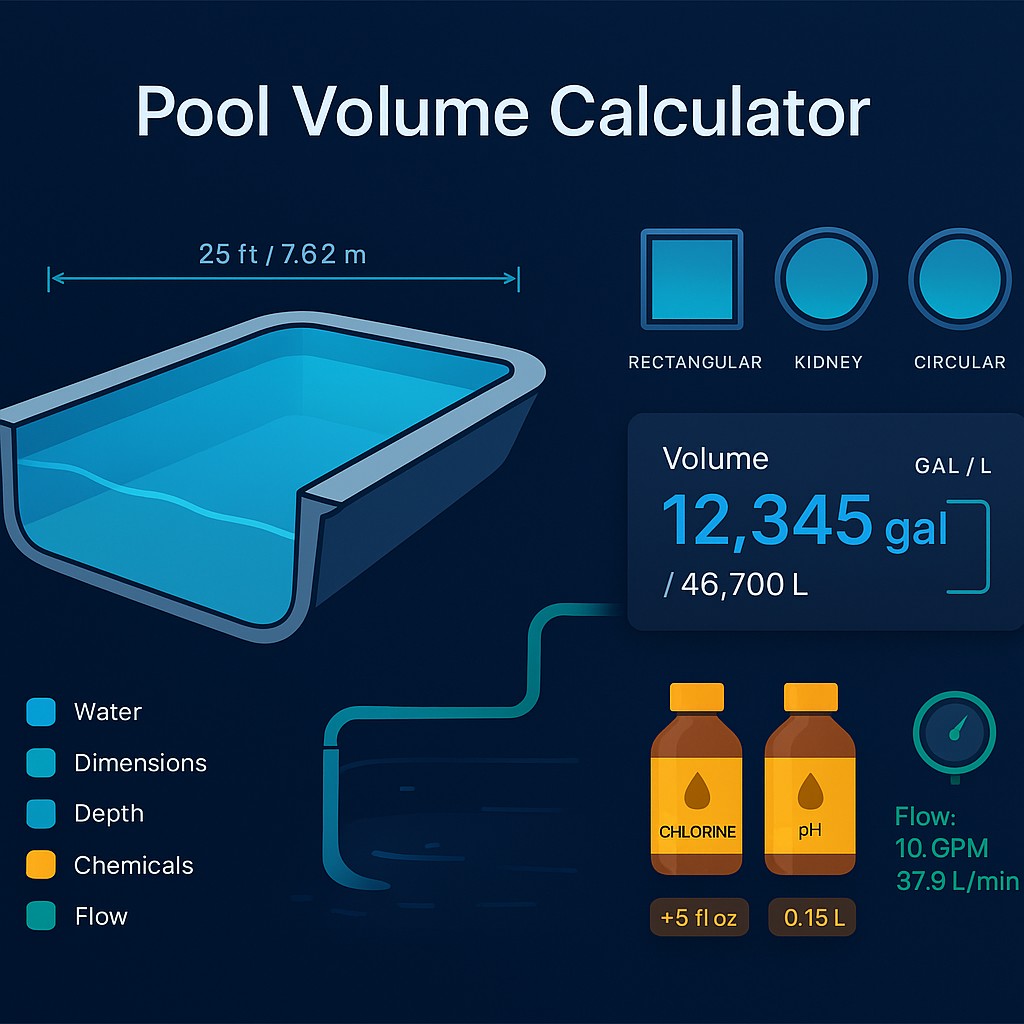 Free Pool Volume Calculator | Simulations4All