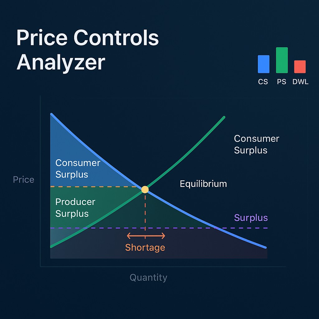 Free Price Controls Analyzer | Simulations4All