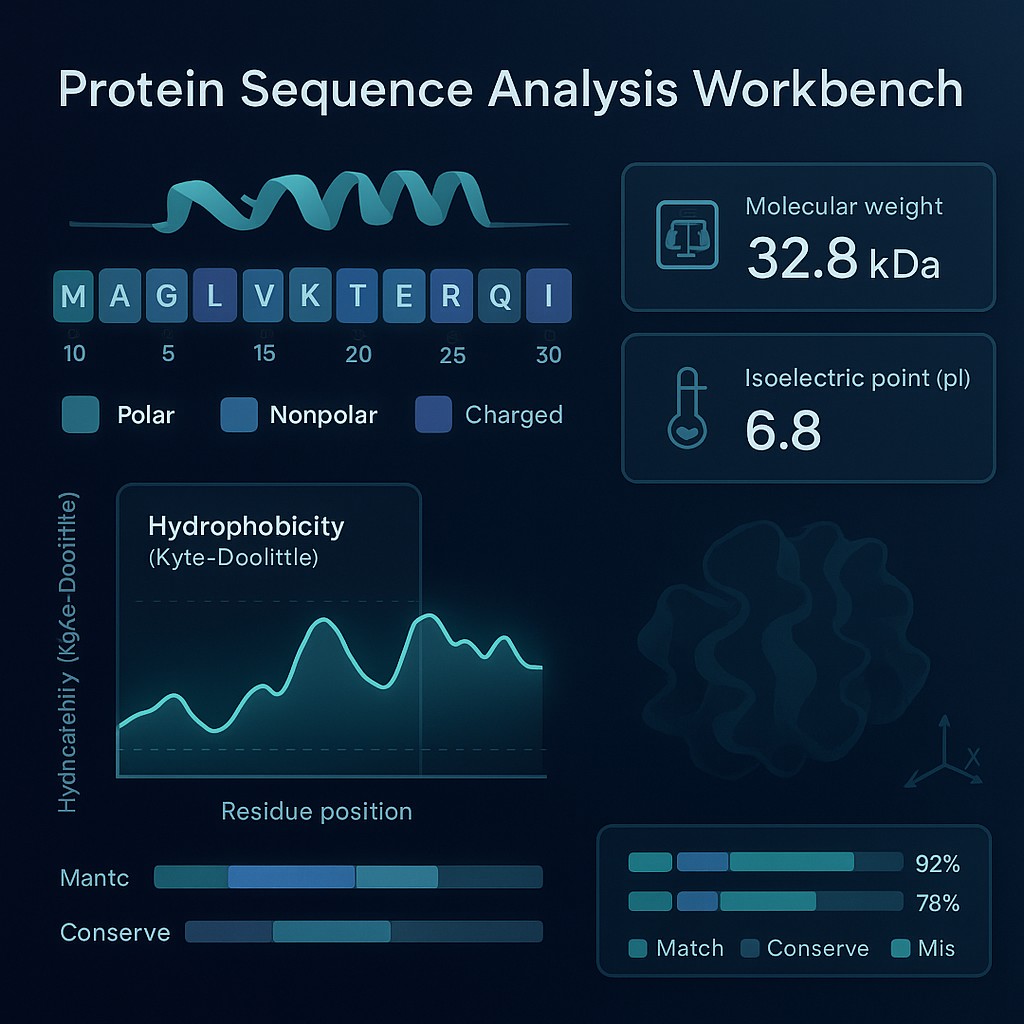 Free Protein Sequence Analysis Workbench: Complete Protein Property ...