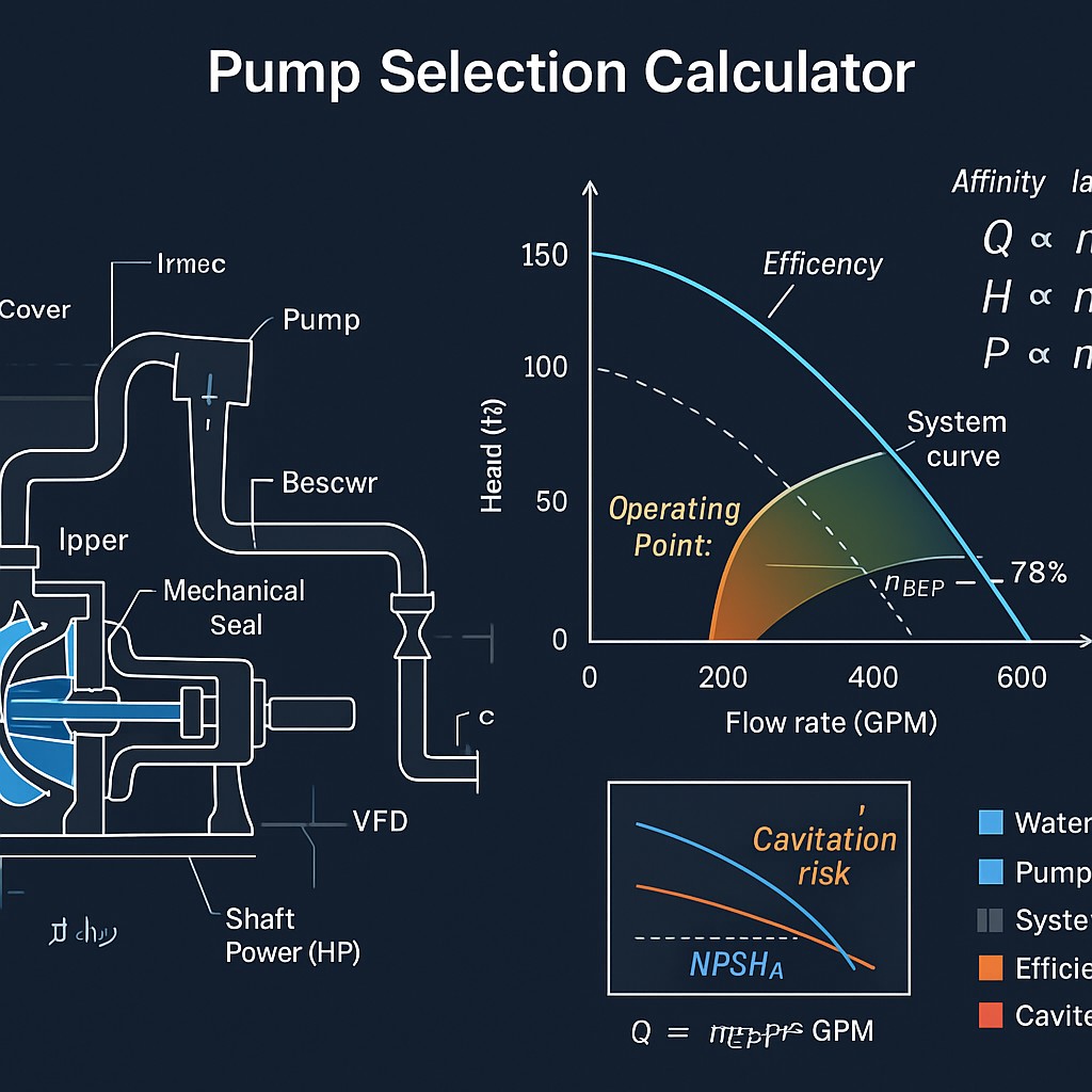 Free Pump Selection Calculator | Simulations4All
