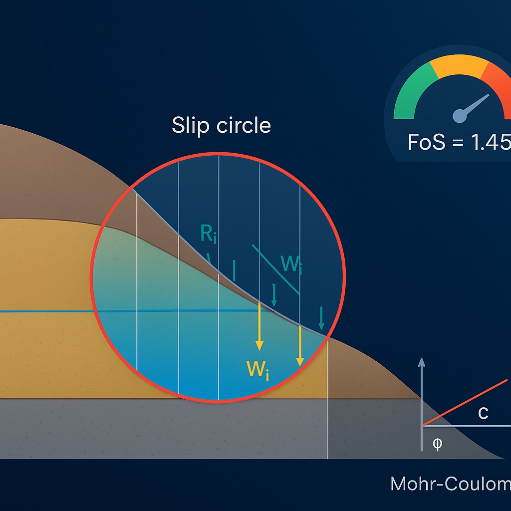 Free Slope Stability Calculator (Fellenius / Bishop / Janbu ...