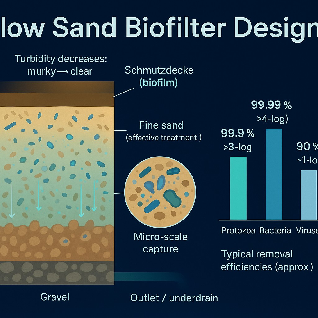 Free Slow Sand Biofilter Design Tool | Simulations4All