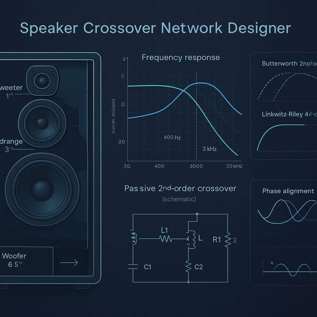 Free Speaker Crossover Network Designer: Free Audio Filter Calculator ...