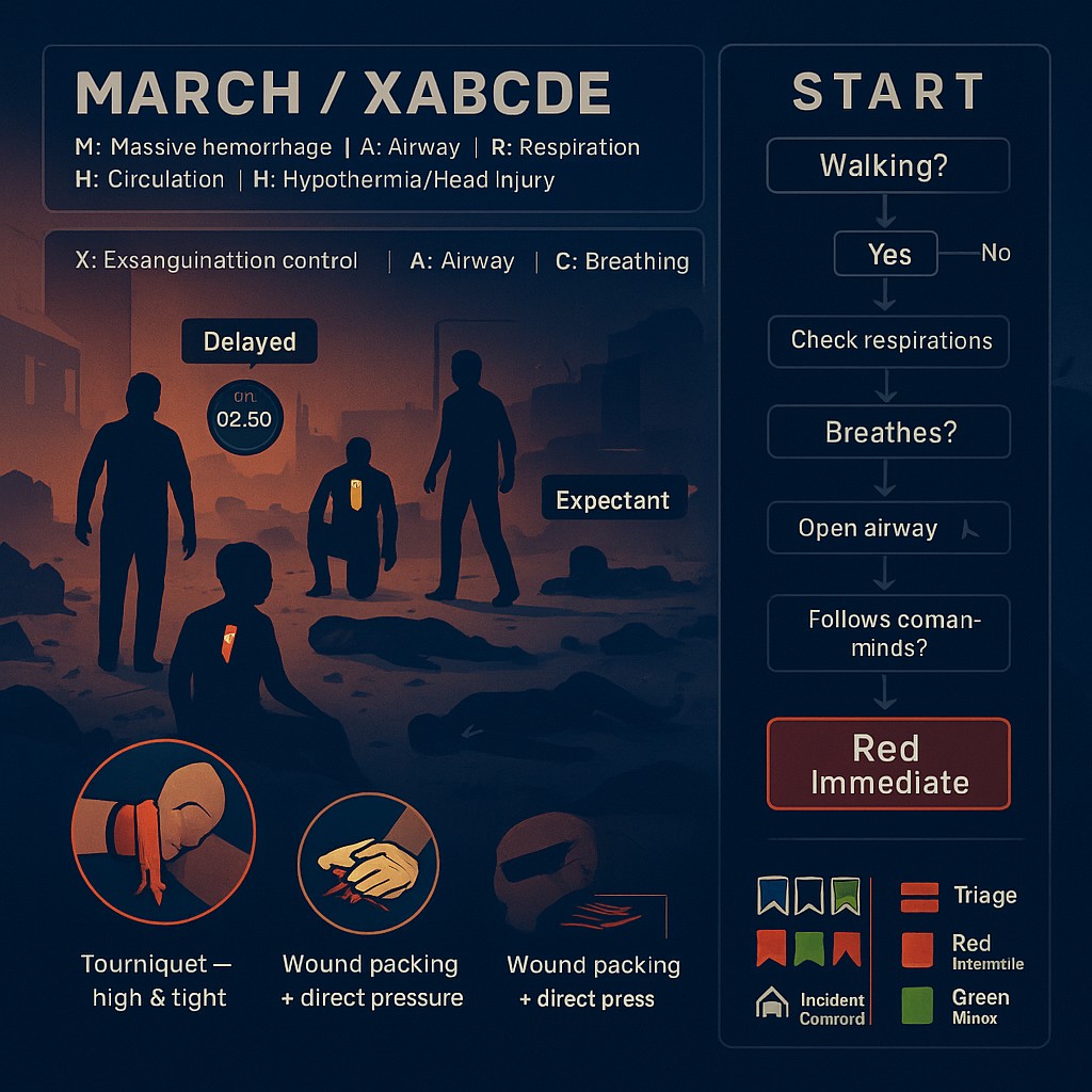 Free START Triage Algorithm & Hemorrhage Control Simulator: Mass ...