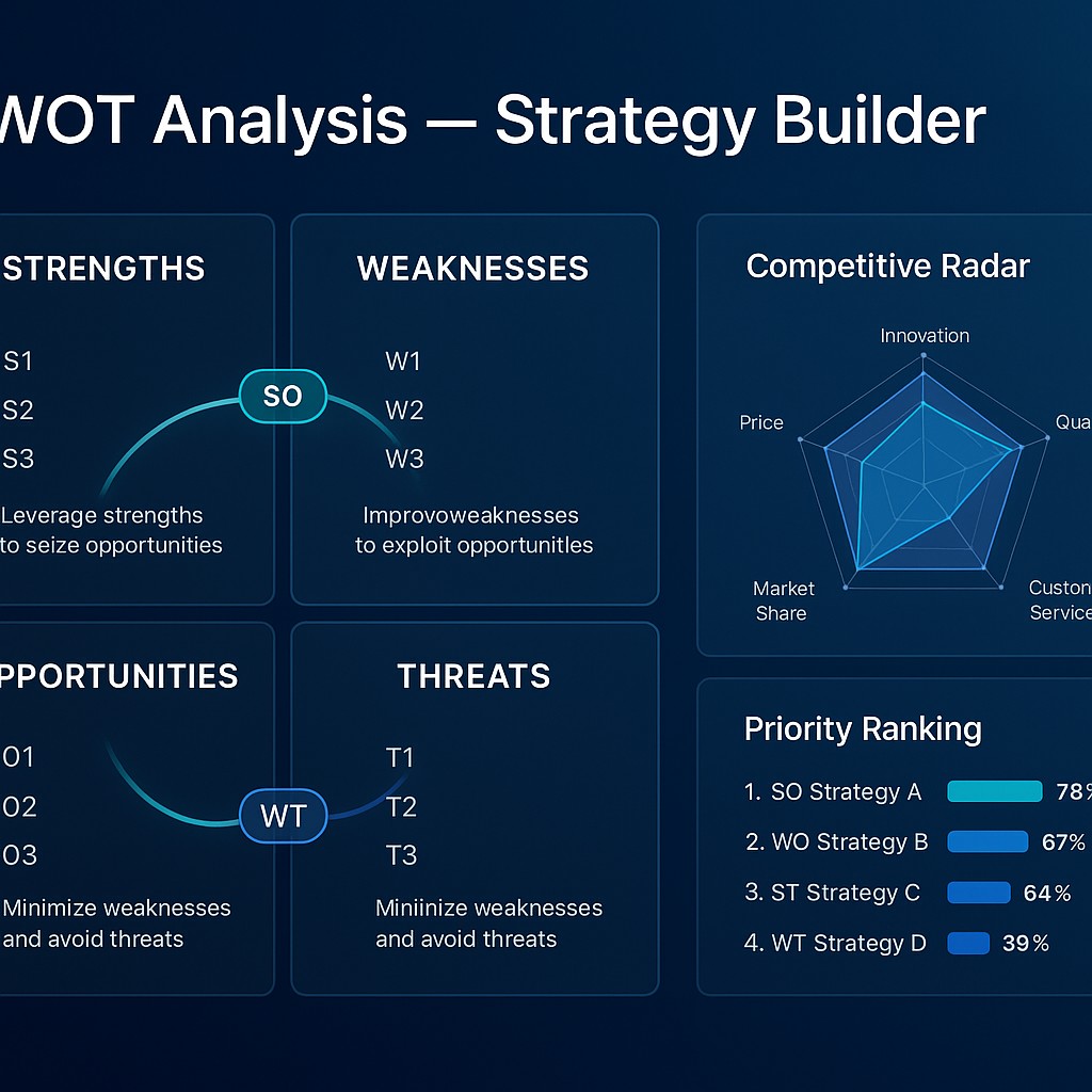 Free SWOT Analysis Generator & Strategy Builder | Simulations4All