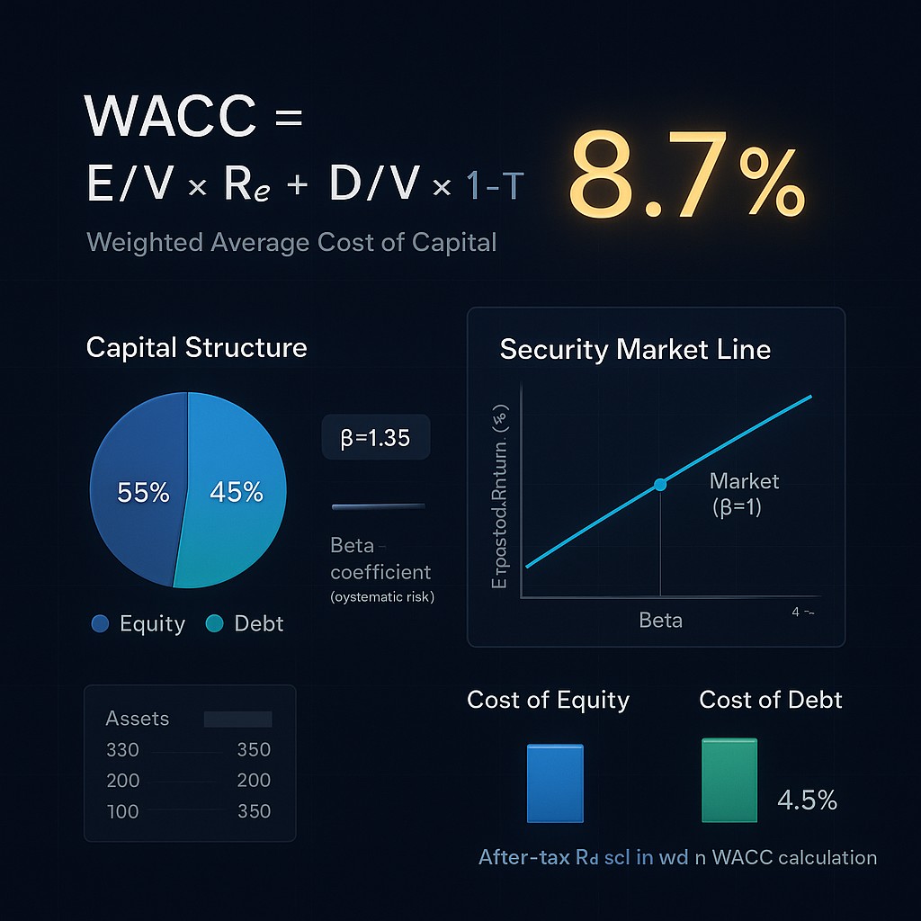 Free WACC Calculator with CAPM | Simulations4All