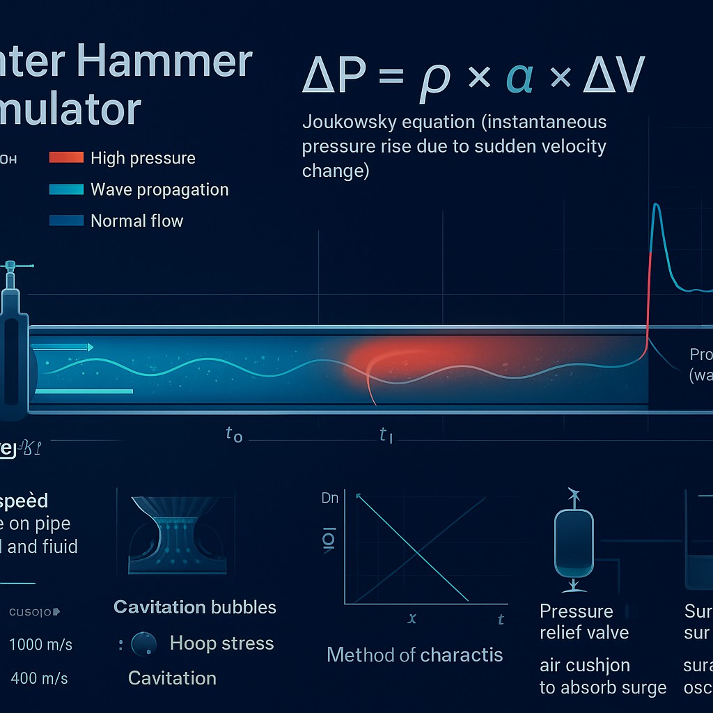 Free Water Hammer Simulator | Simulations4All