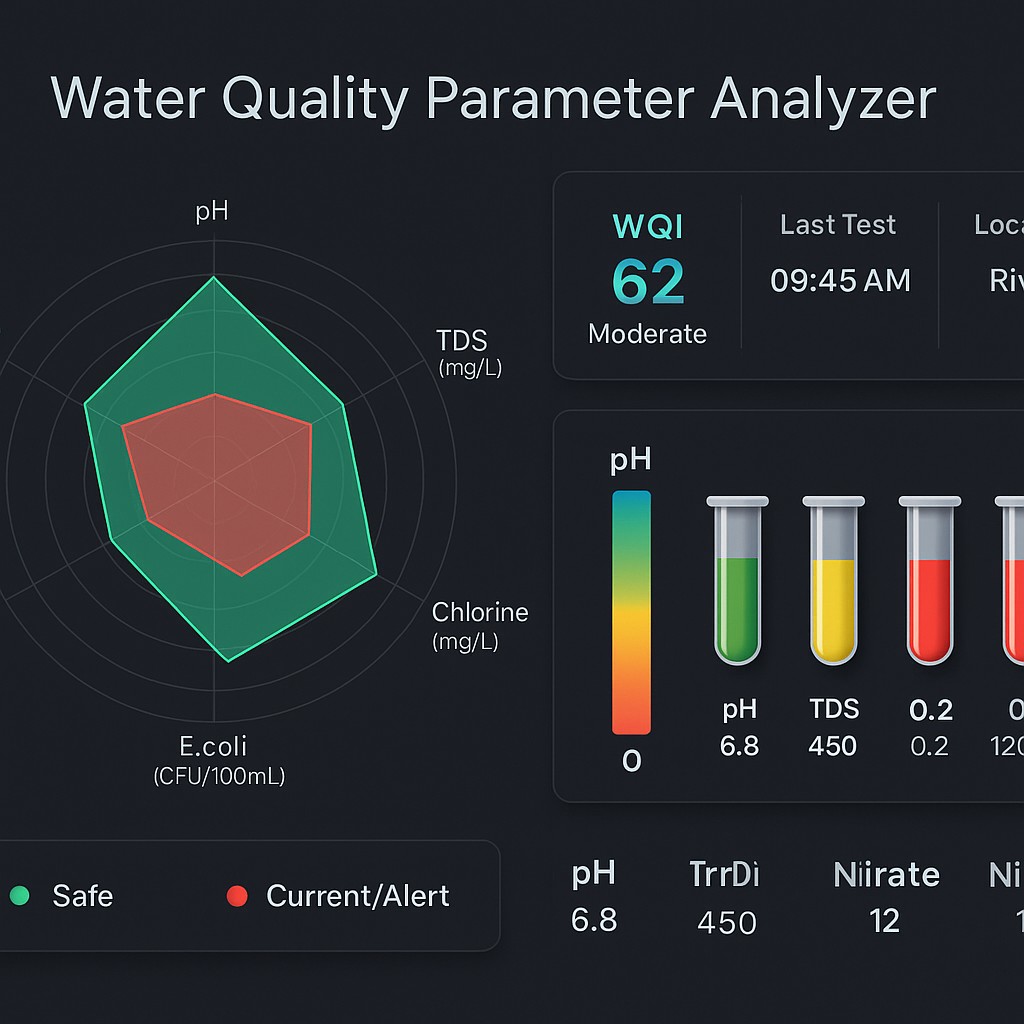 Free Water Quality Parameter Analyzer | Simulations4All